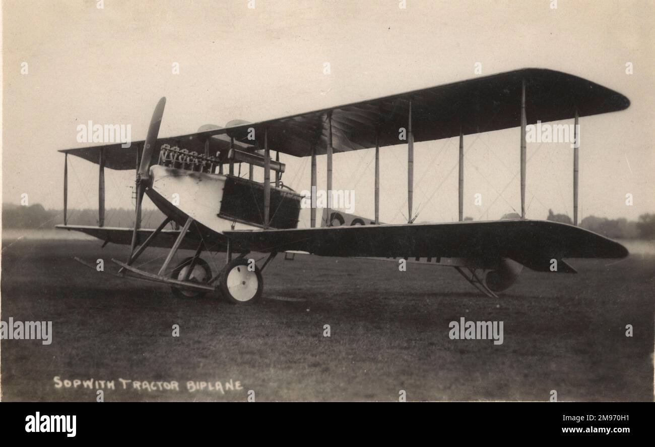Sopwith Tractor Biplane, a landplane version of the Circuit Seaplane ...