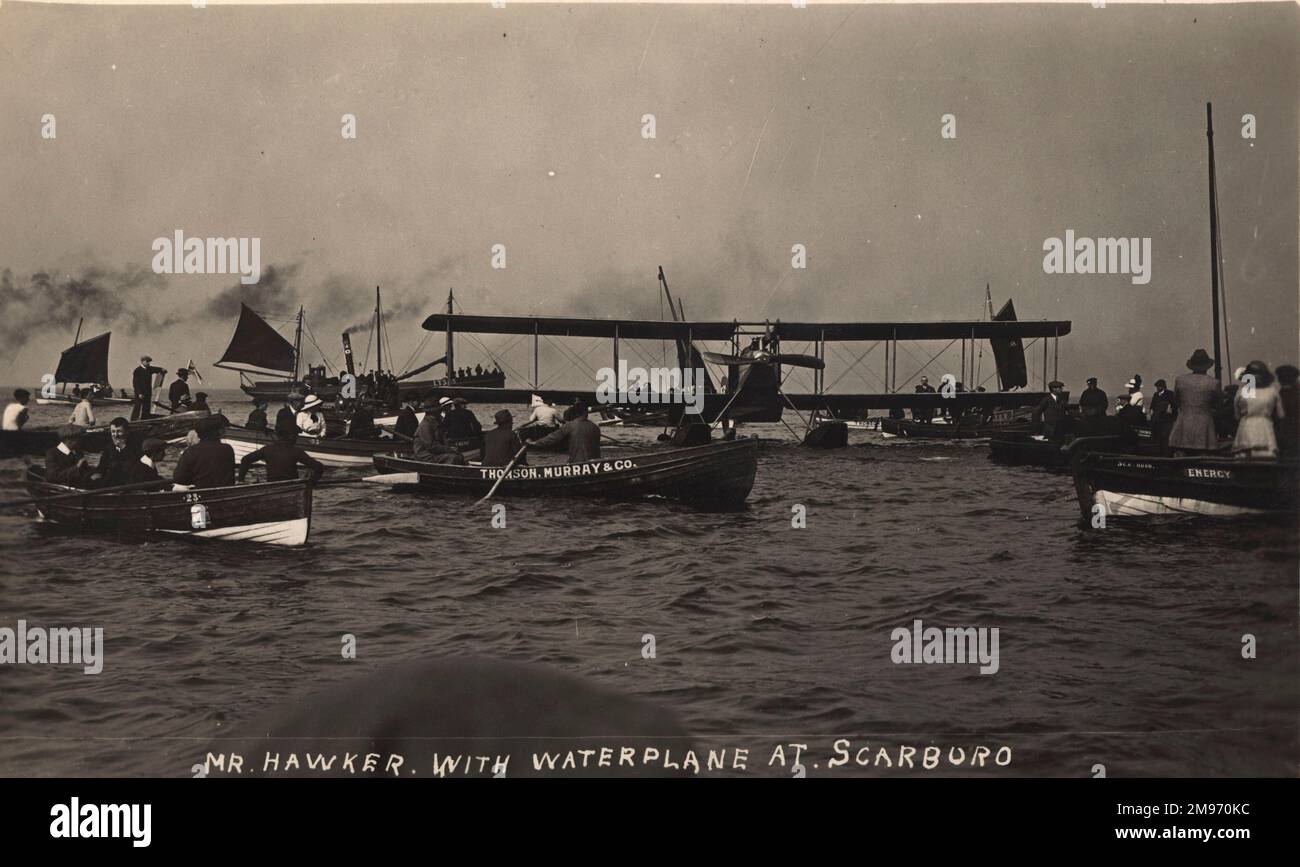 Sopwith Circuit Seaplane at Scarborough. 12 August 1913 Stock Photo - Alamy