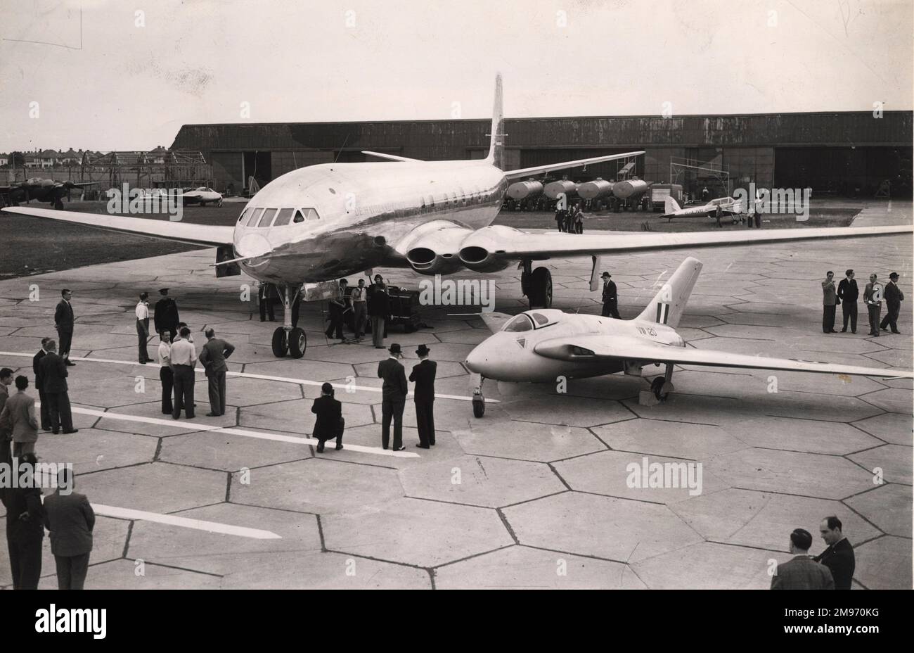 The de Havilland DH106 Comet first prototype, G-5-1 (later registered G ...