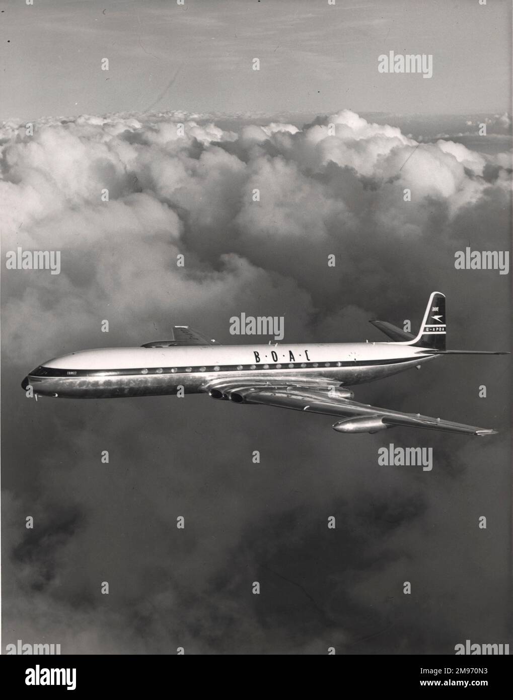 The first de Havilland DH106 Comet 4, G-APDA, of BOAC Stock Photo - Alamy