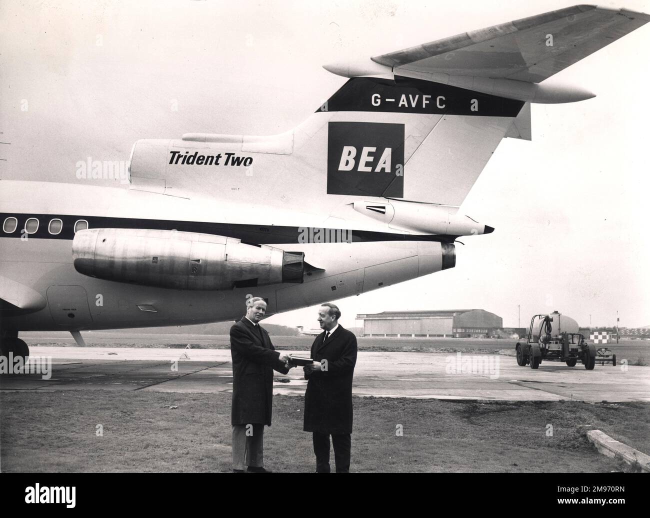 de Havilland/Hawker Siddeley DH/HS121 Trident 2E, G-AVFC, of BEA at ...