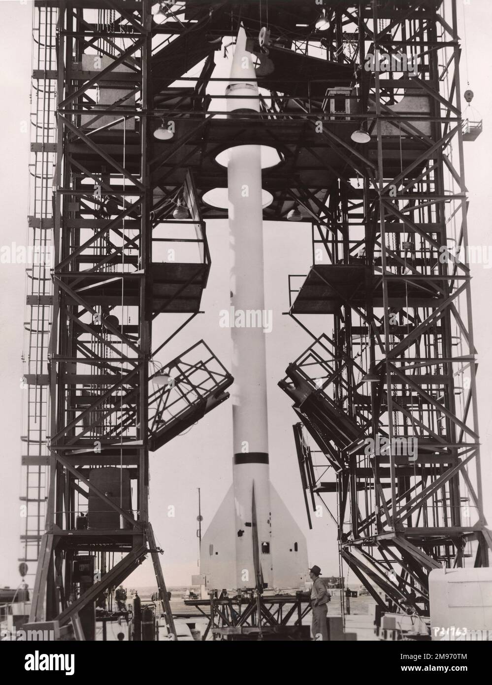 The first US-designed high-altitude research rocket, the Martin Viking ...