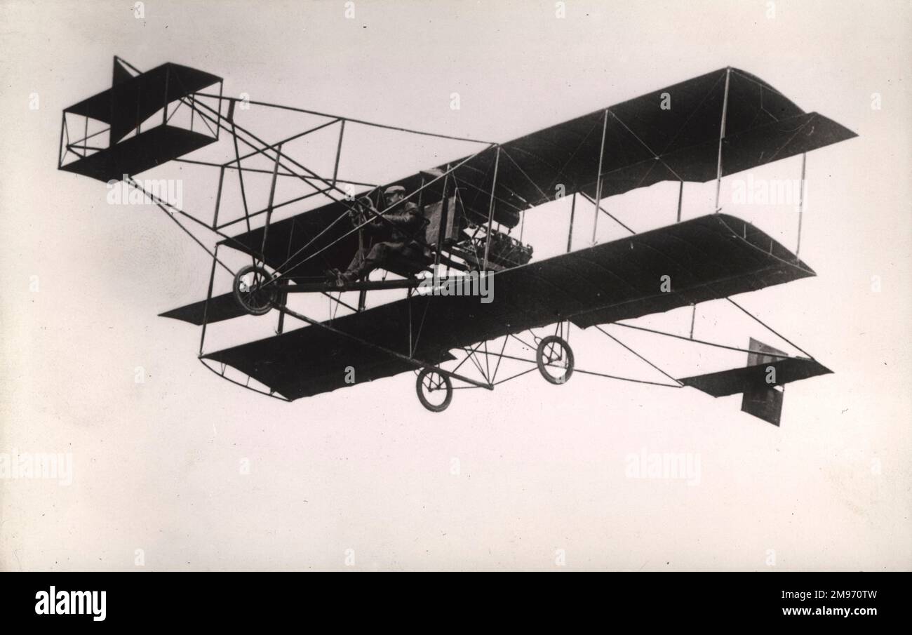 Glenn Curtiss flying the Curtiss-Herring No 1, the aircraft with which ...