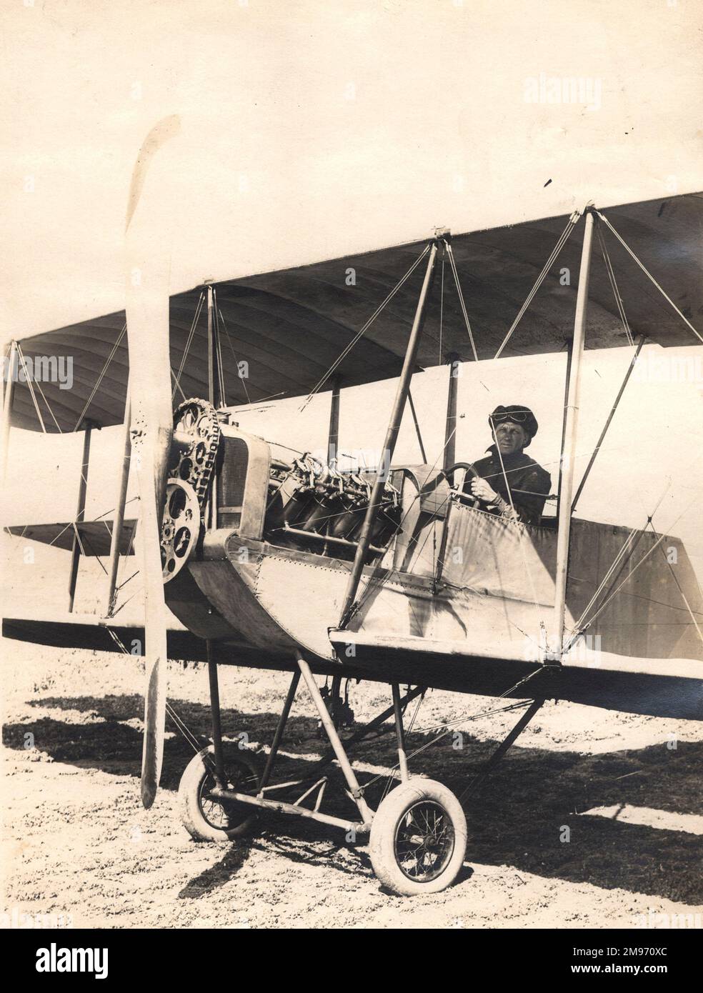Curtiss G Tractor Scout SC21. The pilot is possibly John D. Cooper ...