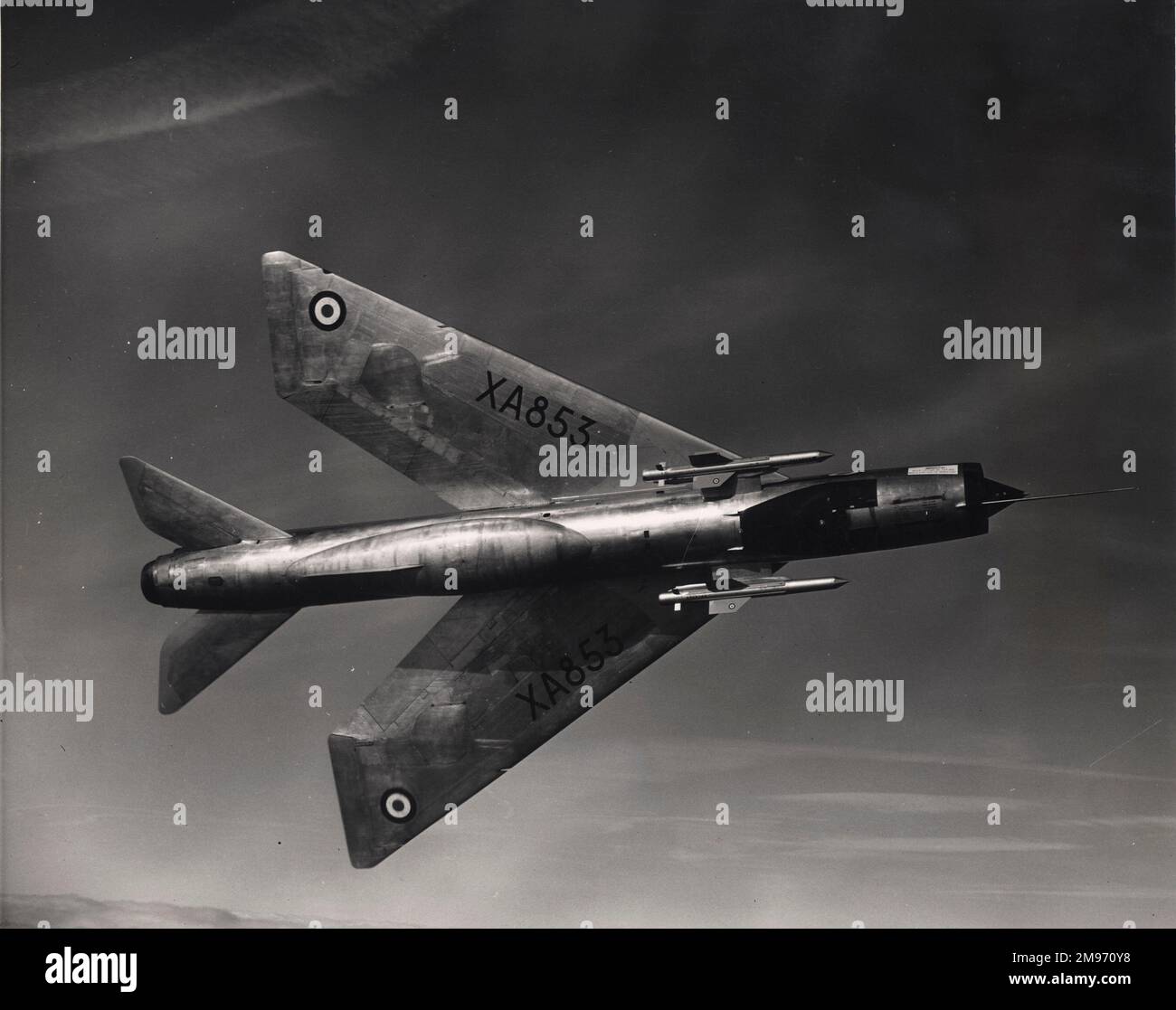 The second English Electric P1B Lightning, XA853, in flight Stock Photo ...