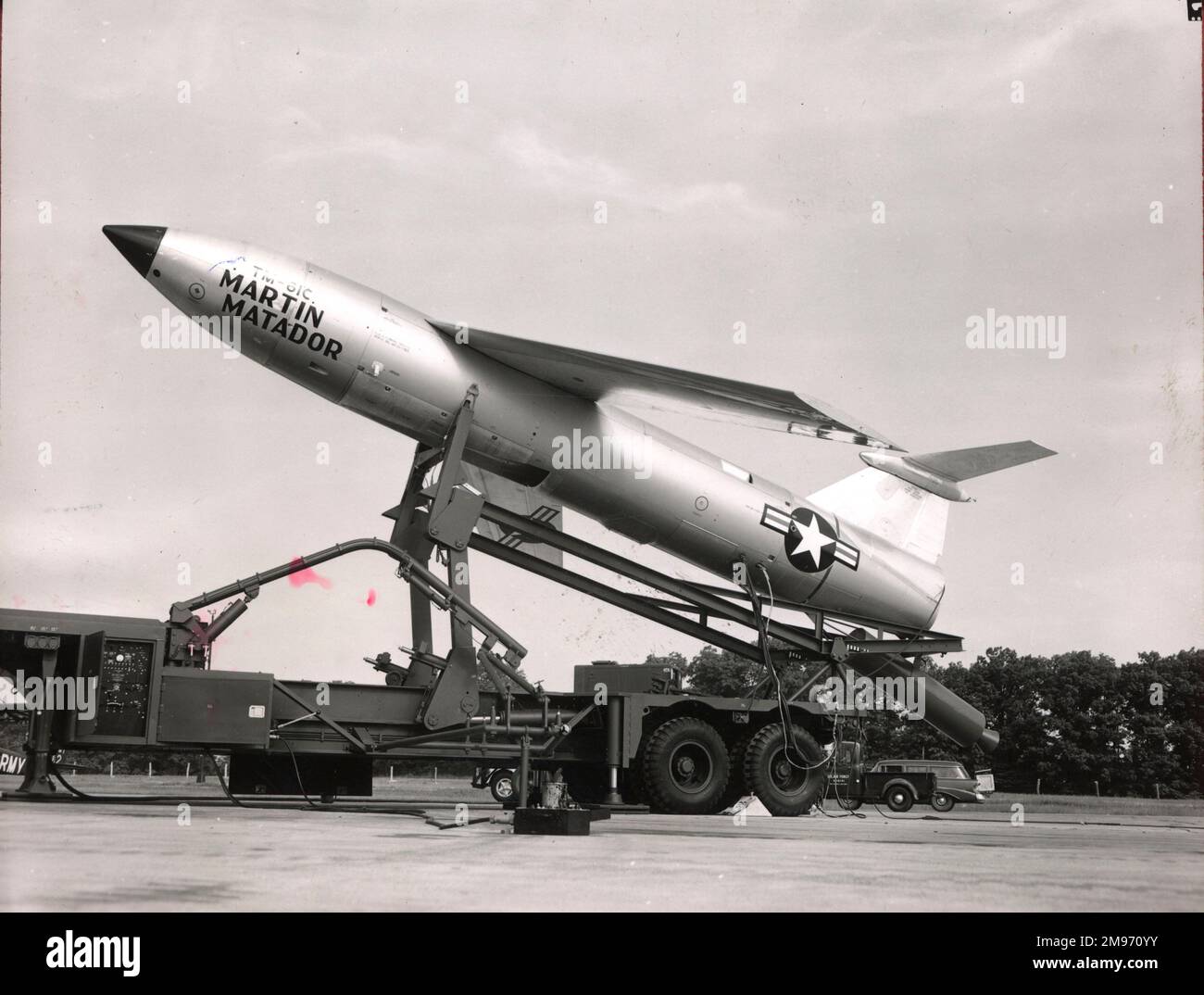 Martin TM-61C Matador on its zero-length launcher Stock Photo - Alamy