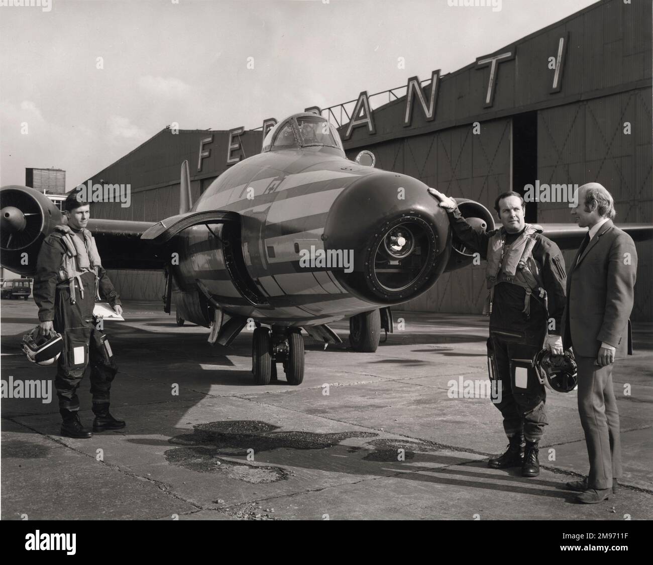 English Electric Canberra B(I)8 modified to carry Ferranti Laser Ranger and Marked Target Seeker ...
