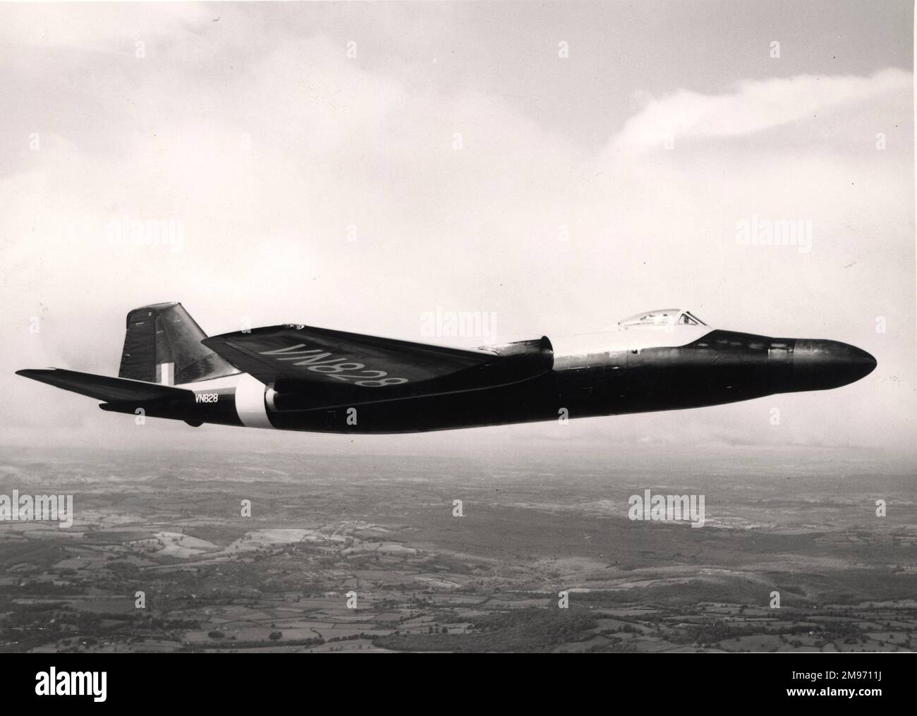 English Electric Canberra third prototype, VN828, after modification to ...