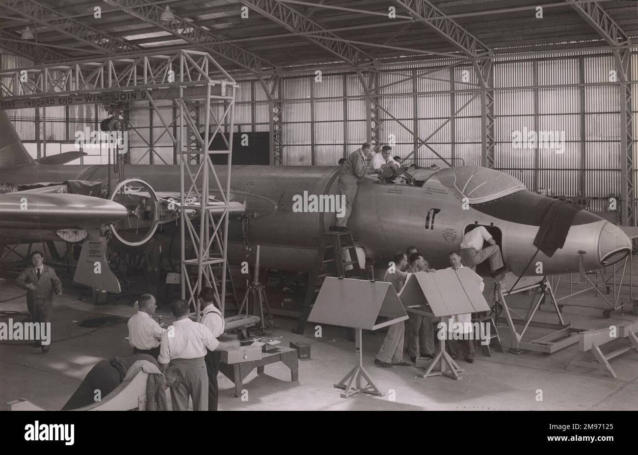 English Electric Canberra production in Australia Stock Photo - Alamy