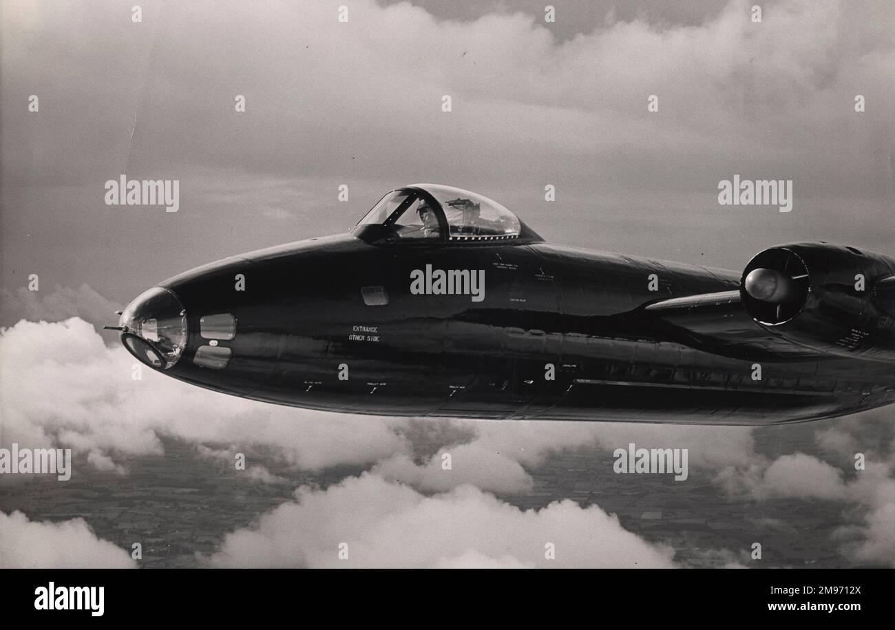 A close-up of the first English Electric Canberra B(I)8, VX185, and its ...