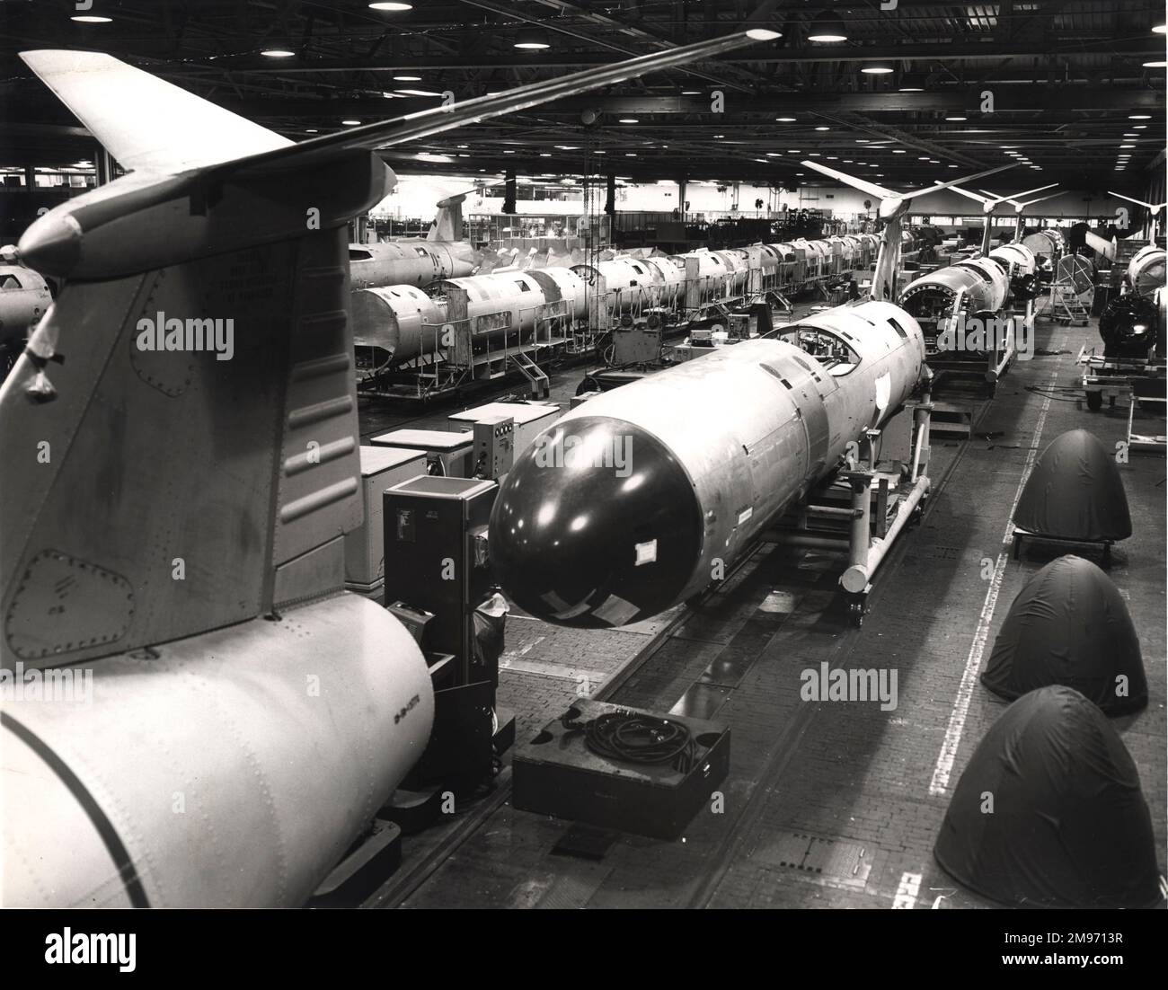 Martin TM-76 Mace surface-to-surface missile production line at the ...