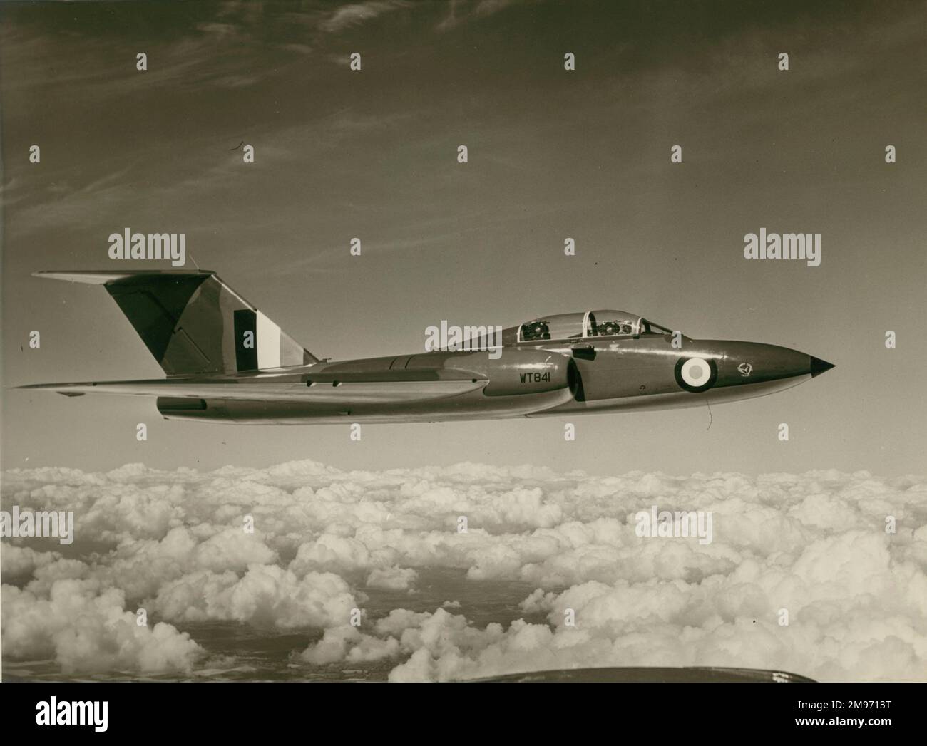The prototype Gloster Javelin T3 trainer, WT841 Stock Photo - Alamy