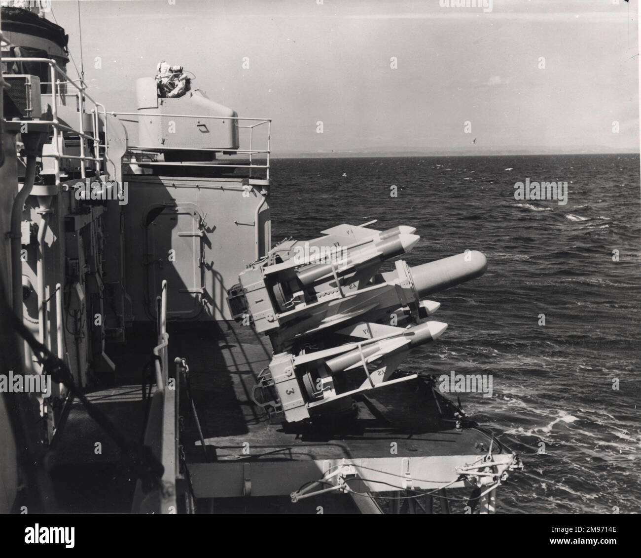 Short Seacat ship-to-air missile Stock Photo - Alamy