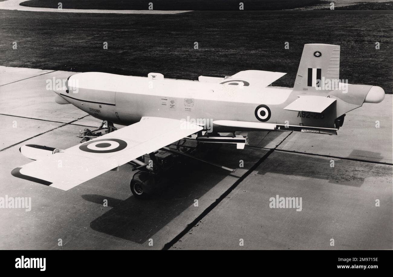 Jindivik Mk2B, A92-210, on its launch trolley Stock Photo - Alamy