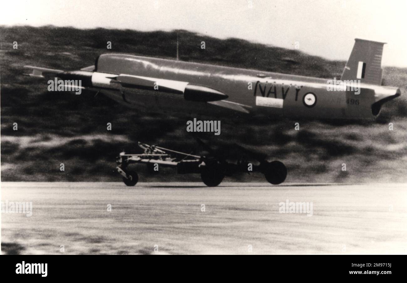 Jindivik of the Royal Austraian Navy is launched from its trolley at ...