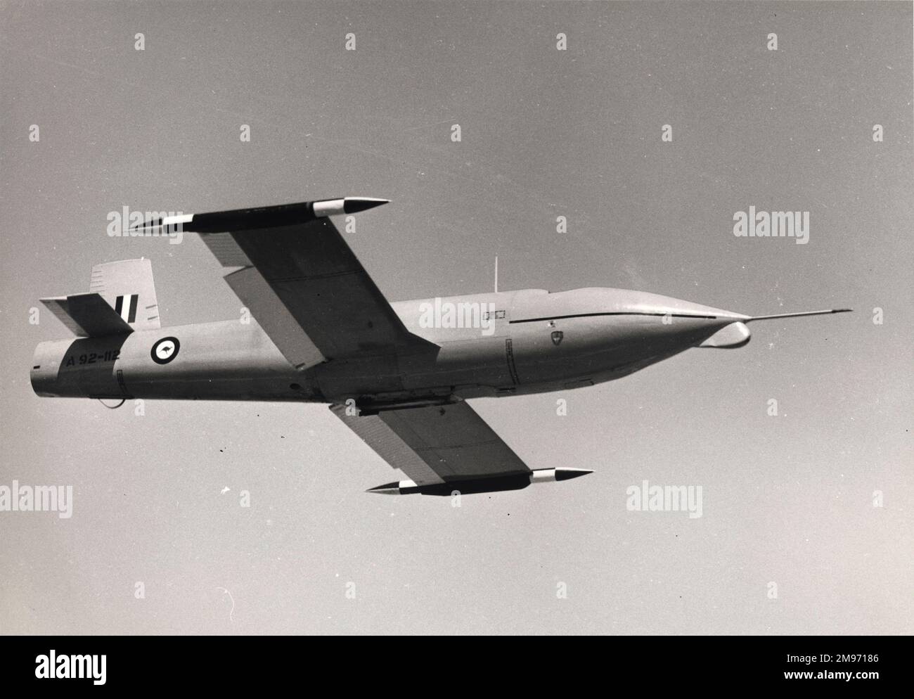 Jindivik Mk2, A92-112, in flight Stock Photo - Alamy