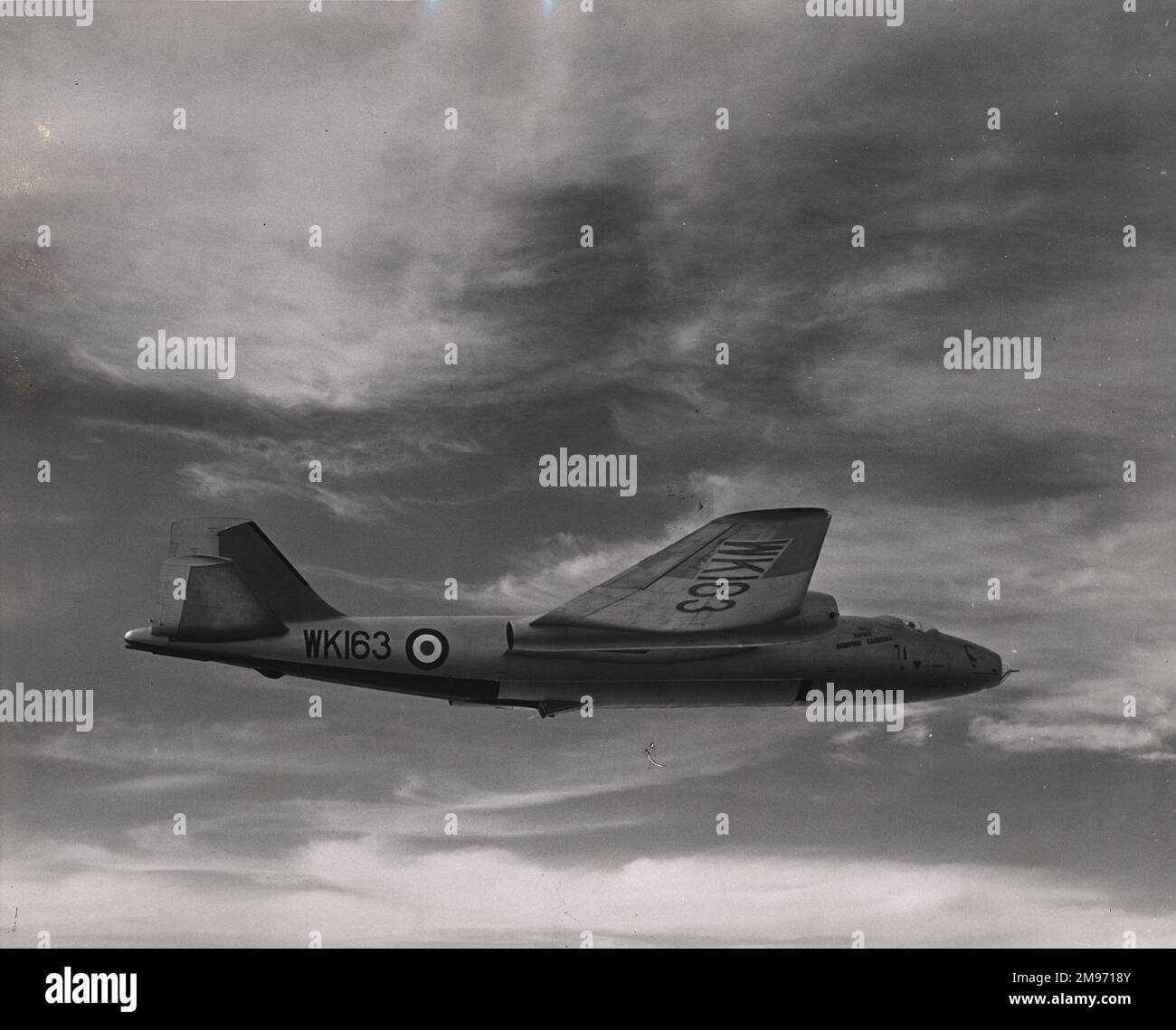 English Electric Canberra B2, WK163, used for Napier Scorpion rocket ...