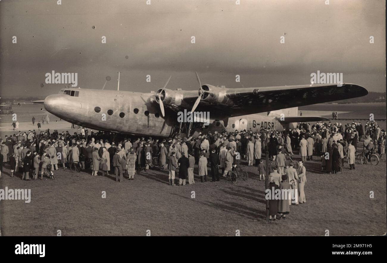 The first Armstrong Whitworth AW27 Ensign, G-ADSR, for Imperial Airways ...