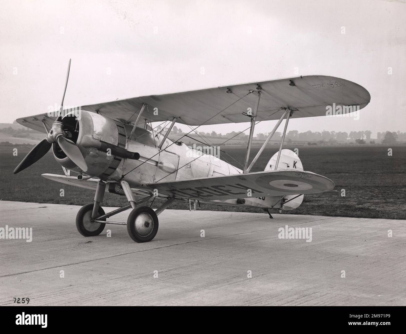 Hawker Hart, K3020, powered by a Bristol Mercury VIII radial and fitted ...