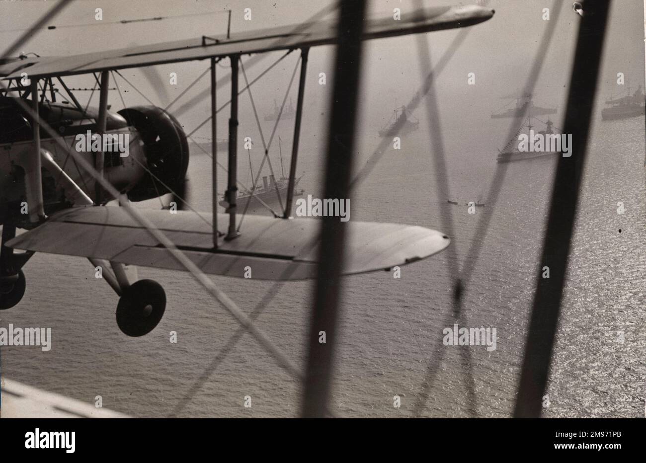 Fairey Swordfish I of No 823 Squadron from HMS Glorious participating in the Coronation Review ...