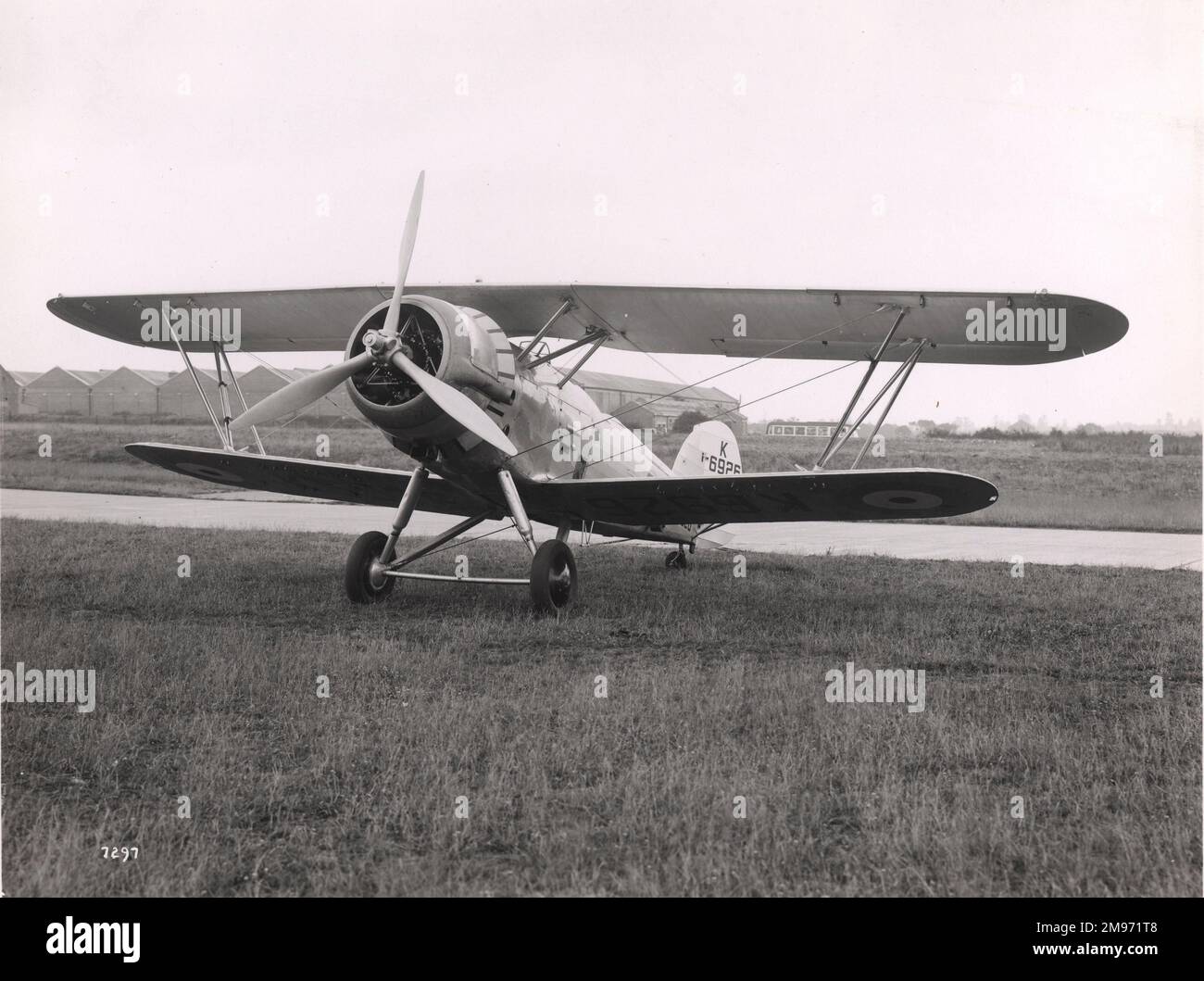 The sole Hawker PV4, K6926, when used as an engine test bed for the ...