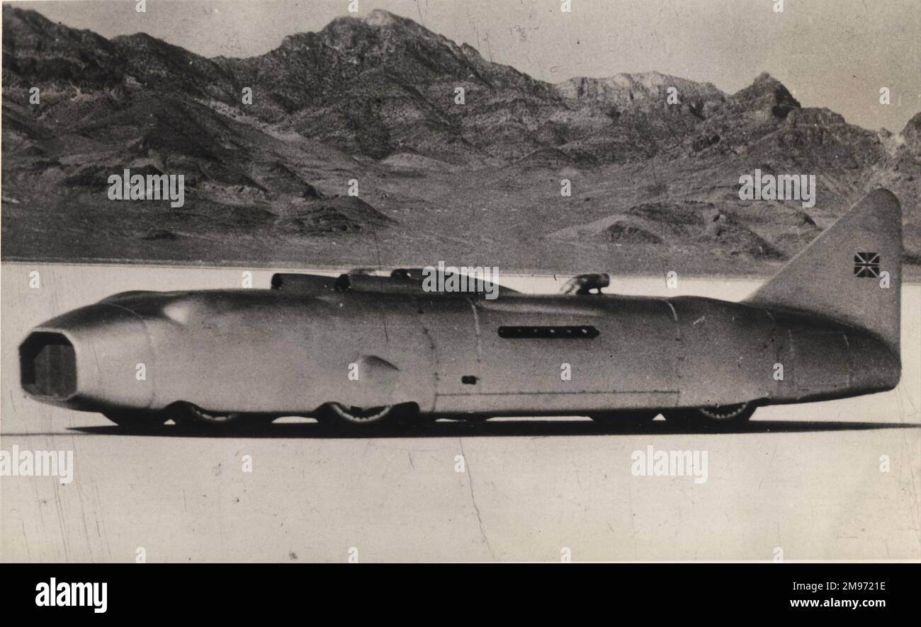 Capt George Eyston’s Thunderbolt world landspeed record car of 1937/38 ...