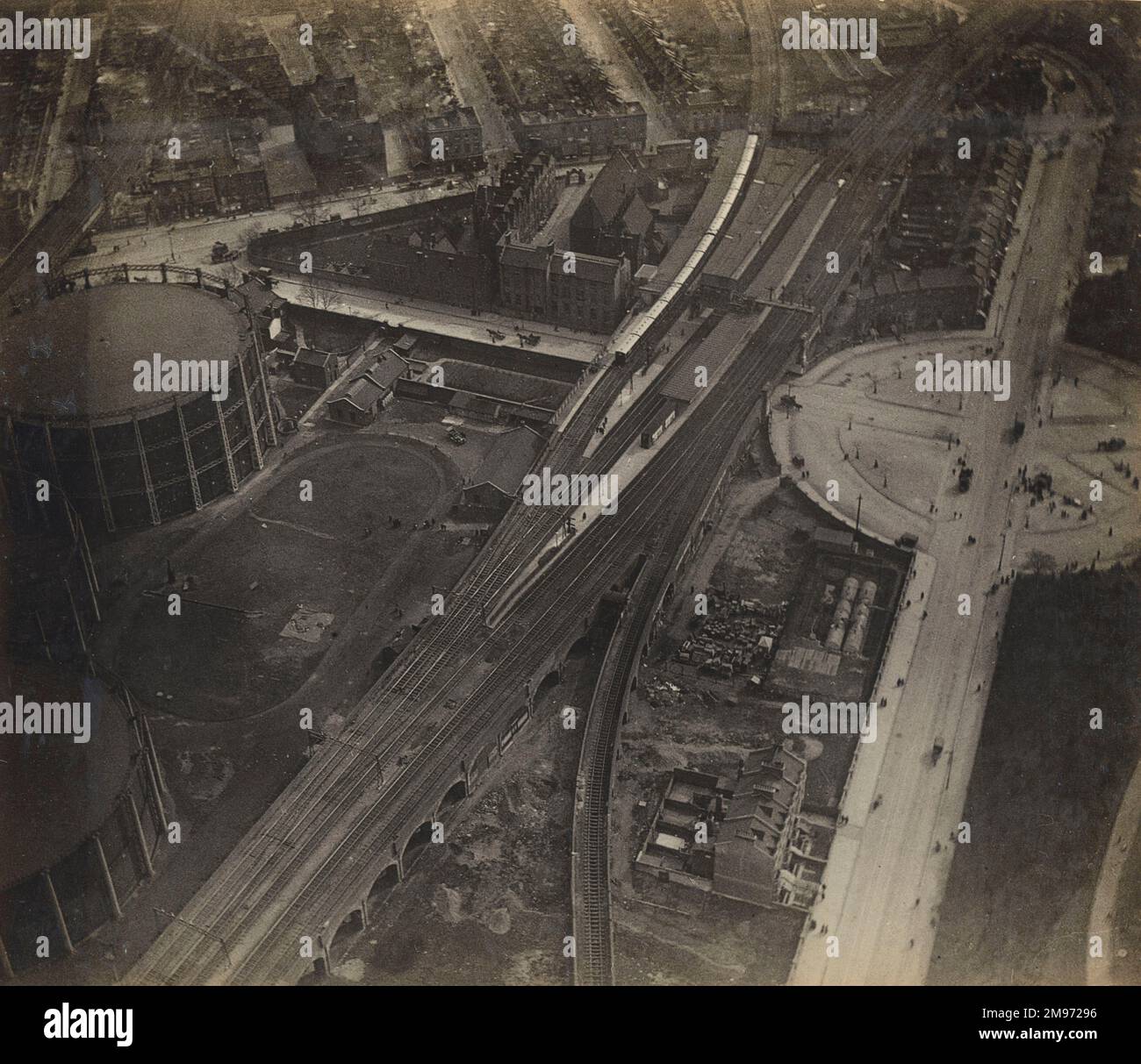 This photograph was taken just after the ascent and the oval grass ...