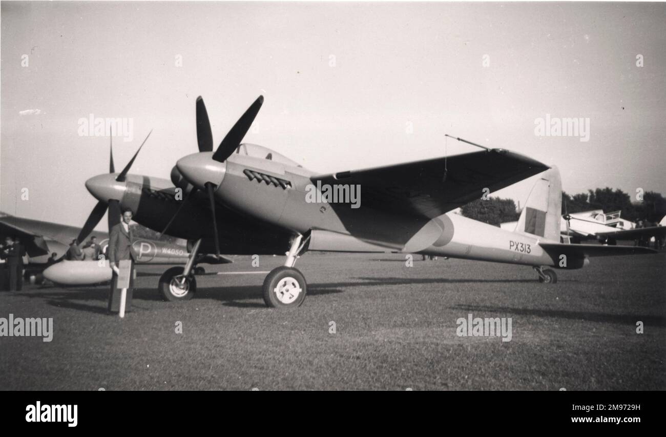 de Havilland Hornet F3, PX313. The prototype Mosquito, W4050, is in the ...