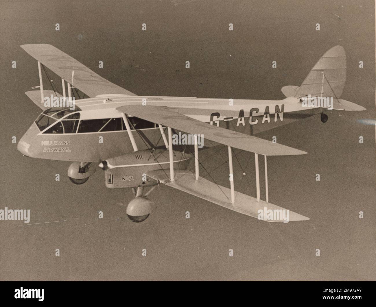 The prototype de Havilland DH84 Dragon, G-ACAN, of Hillmans Airways ...