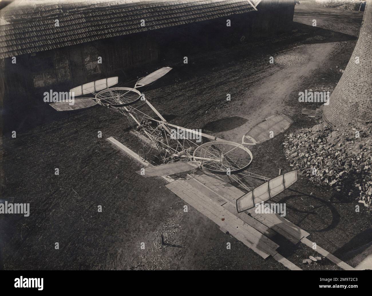 Paul Cornu’s helicopter of 1907 Stock Photo - Alamy
