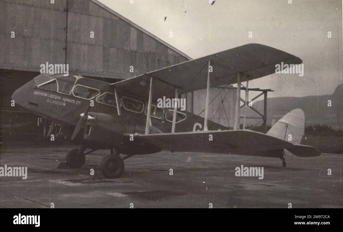de Havilland DH84 Dragon of Northern & Scottish Airways Stock Photo - Alamy