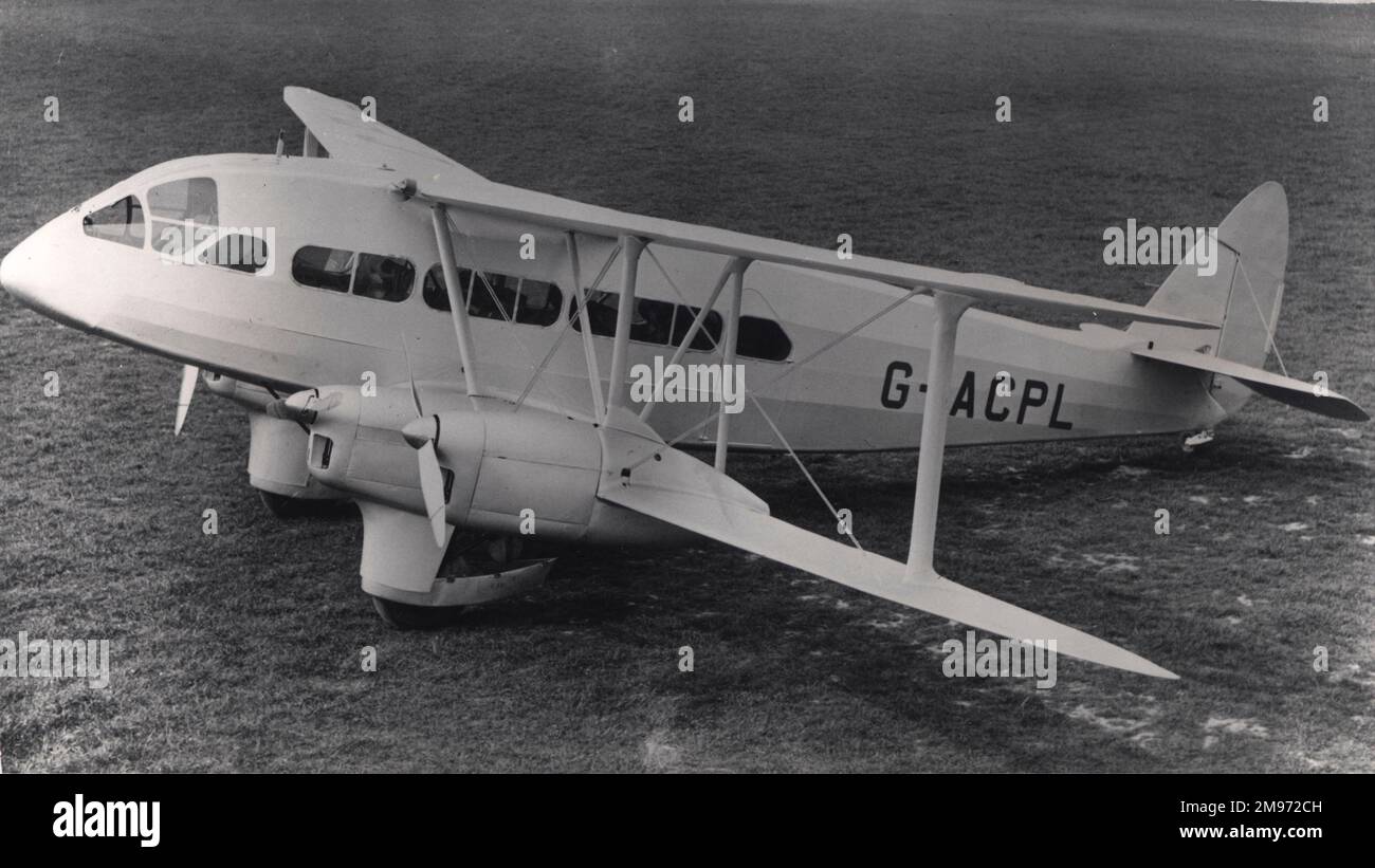 The first de Havilland DH86 Express Air Liner following registration as ...