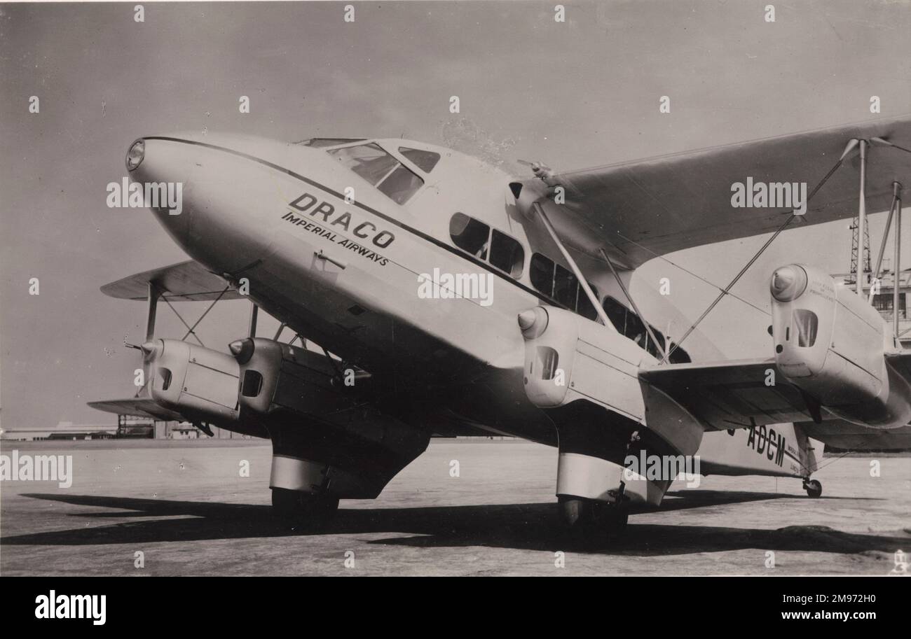 de Havilland DH86 Express Air Liner, G-ADCM Draco, of Imperial Airways ...