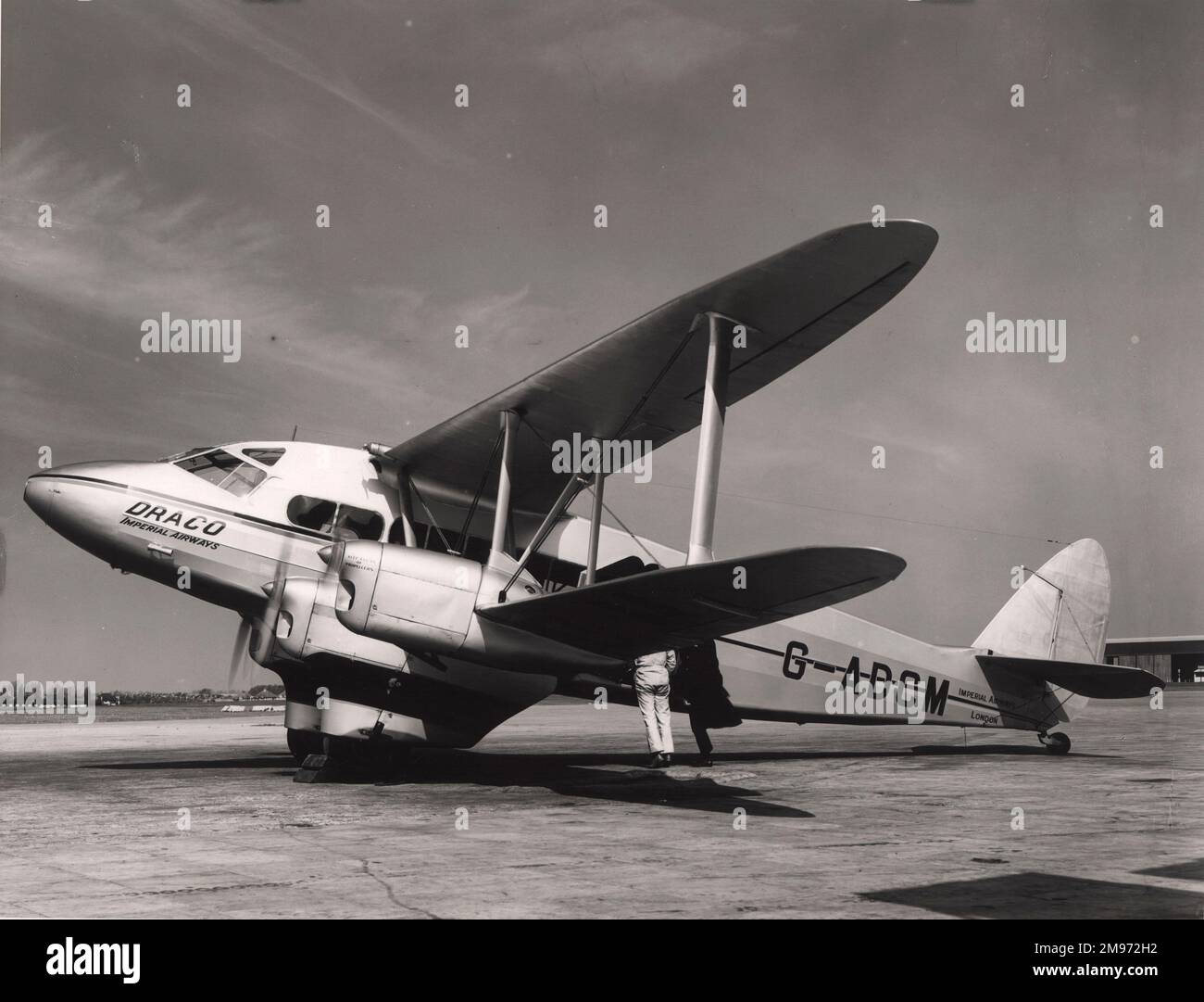 de Havilland DH86 Express Air Liner, G-ADCM Draco, of Imperial Airways ...