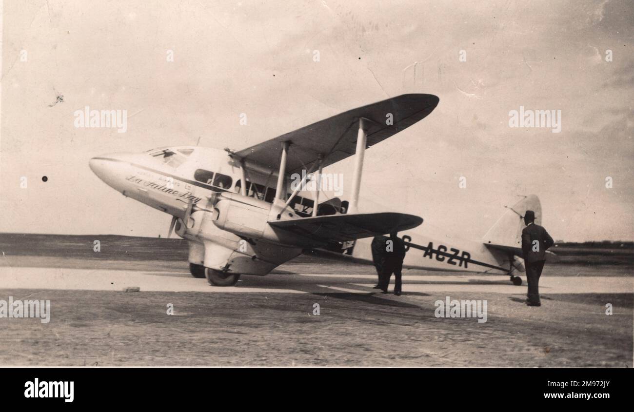 de Havilland DH86 Express Air Liner, G-ACZR La Saline Bay, of Jersey ...