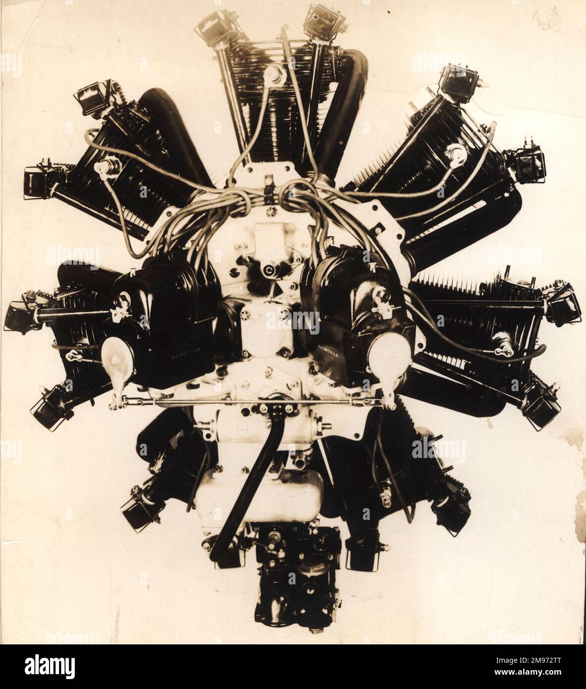 Warner Super Scarab seven-cylinder, air-cooled radial (rear Stock Photo ...