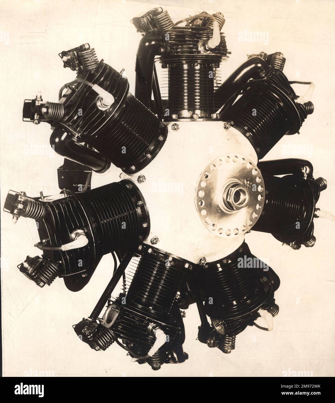 Warner Super Scarab seven-cylinder, air-cooled radial (front quarter ...