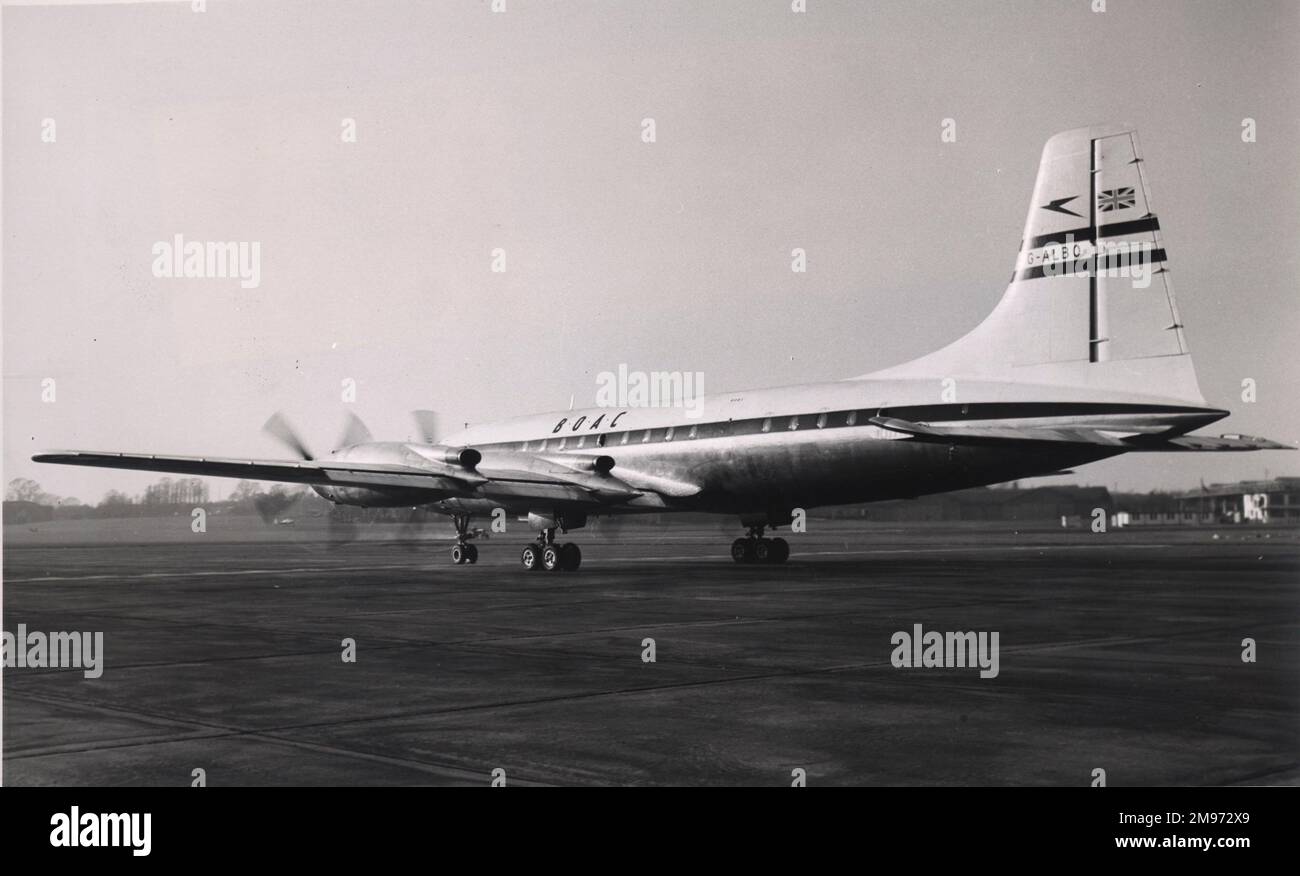 The first Bristol Britannia, G-ALBO Stock Photo - Alamy