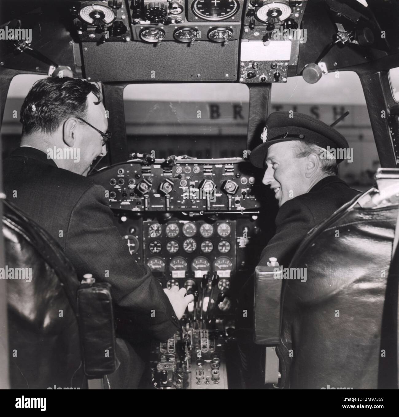 Peter Masefield, chief executive, BEA, and team manager of the BEA crew ...