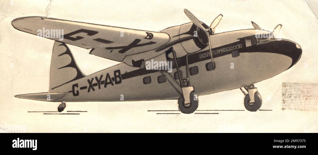 Airspeed AS14 Ambassador project of 1935 Stock Photo - Alamy