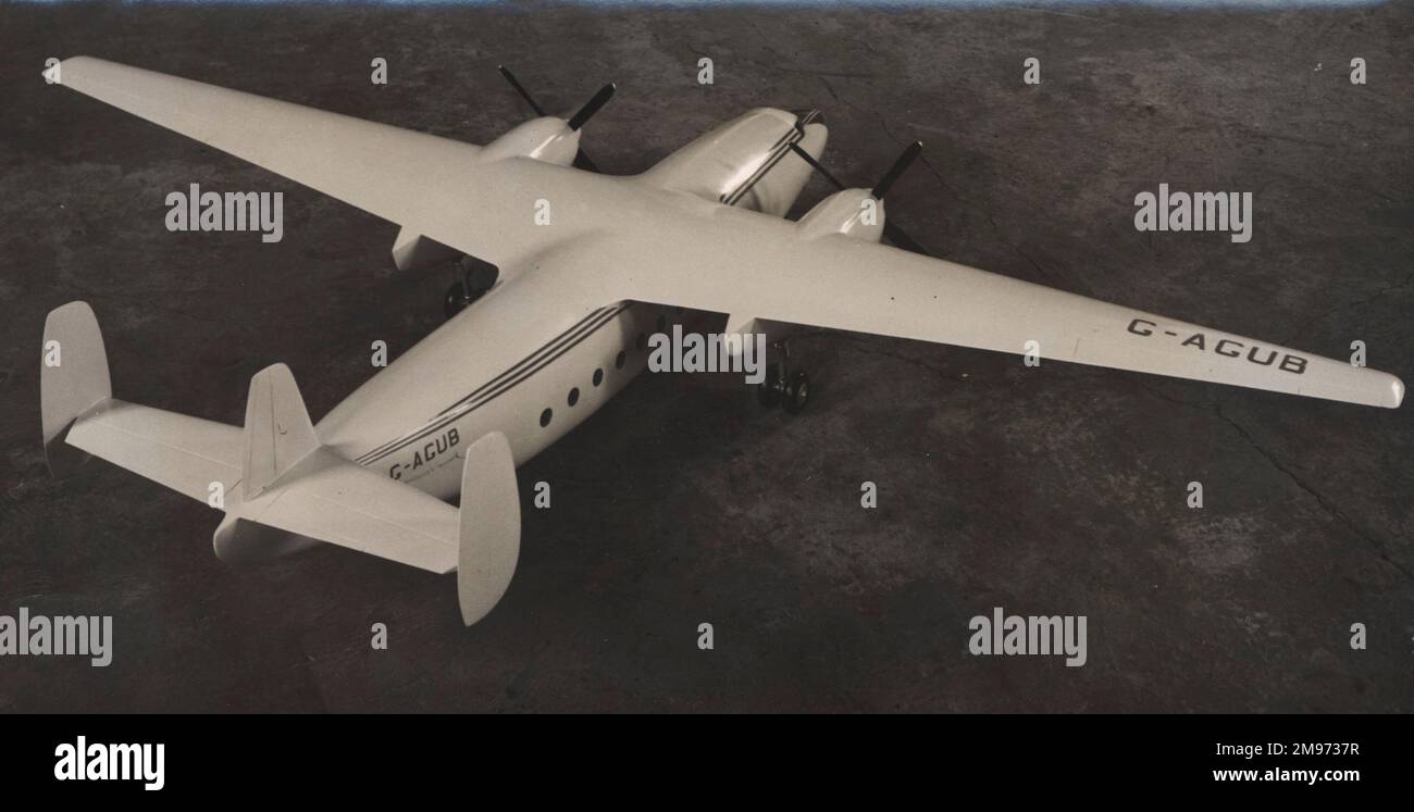 Model of an unbuilt project for a freighter version of the Airspeed ...