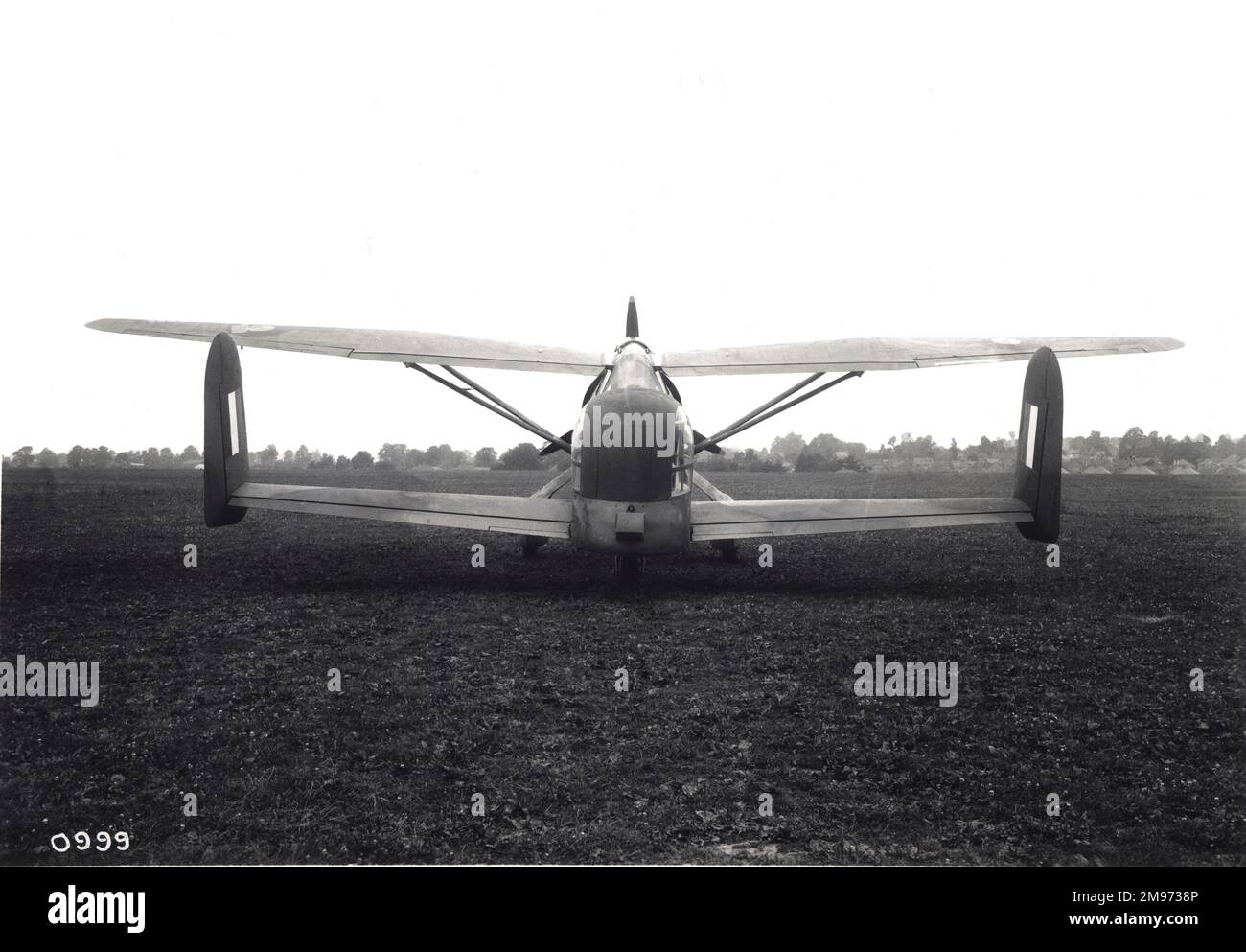The first prototype Westland Lysander, K6127, was rebuilt in 1940-41 ...