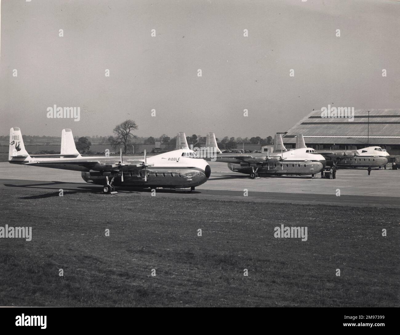 Three Armstrong Whitworth AW650 Argosy Series 100s Stock Photo - Alamy