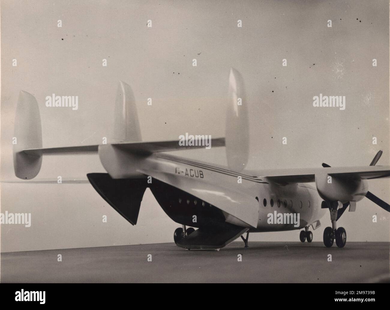 Model of an unbuilt project for a freighter version of the Airspeed ...