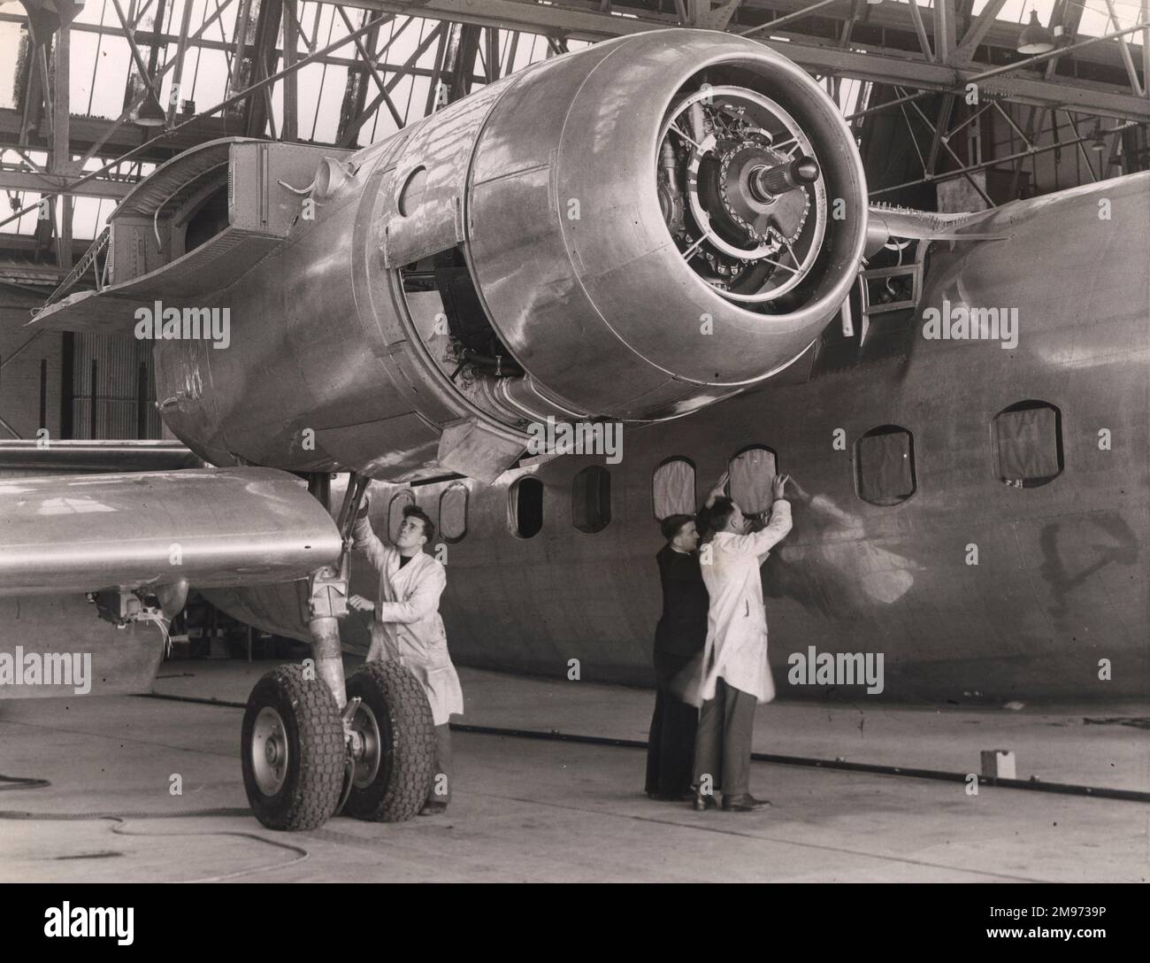 An early Airspeed AS57 Ambassador during manufacture Stock Photo - Alamy