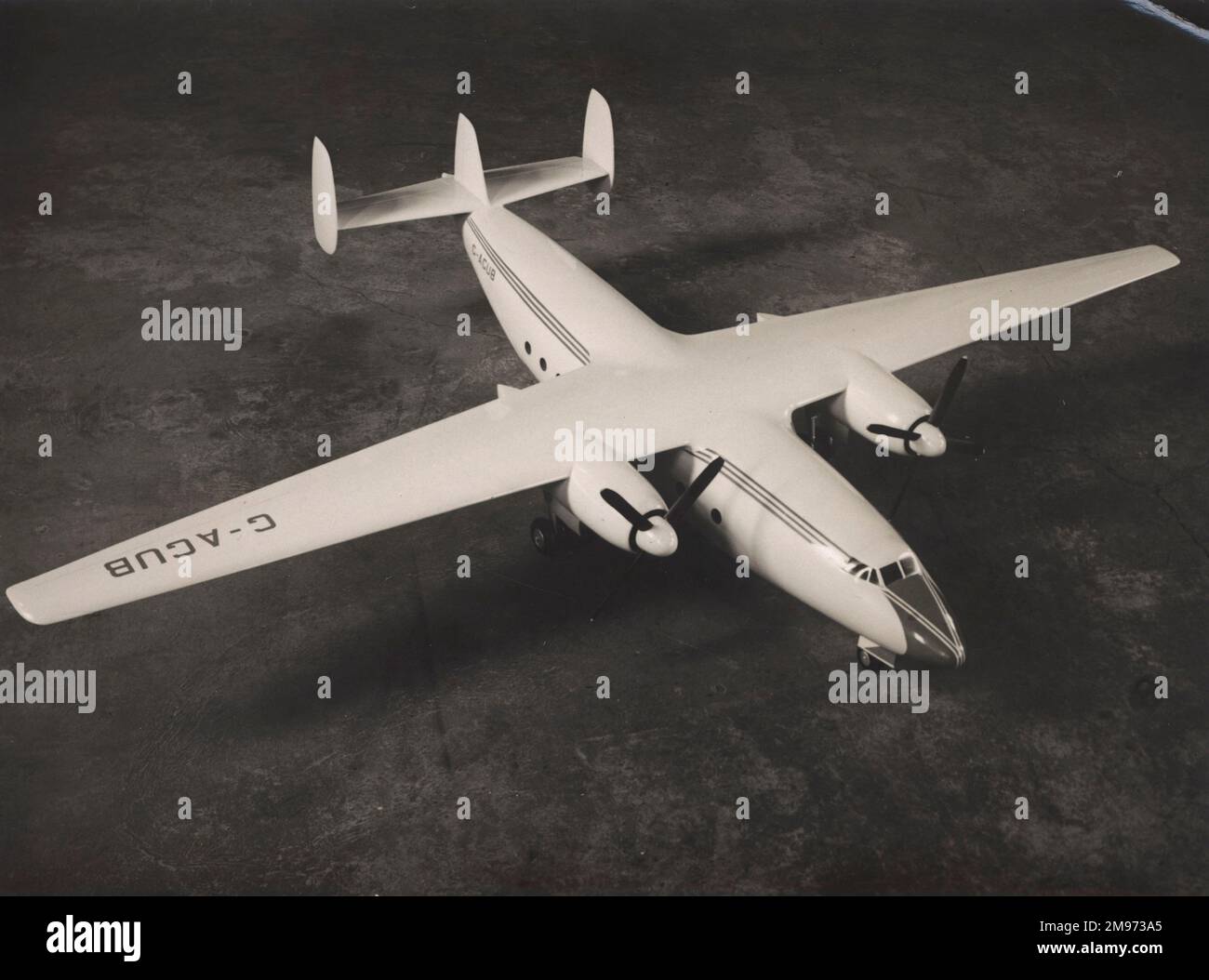 Model of an unbuilt project for a freighter version of the Airspeed ...