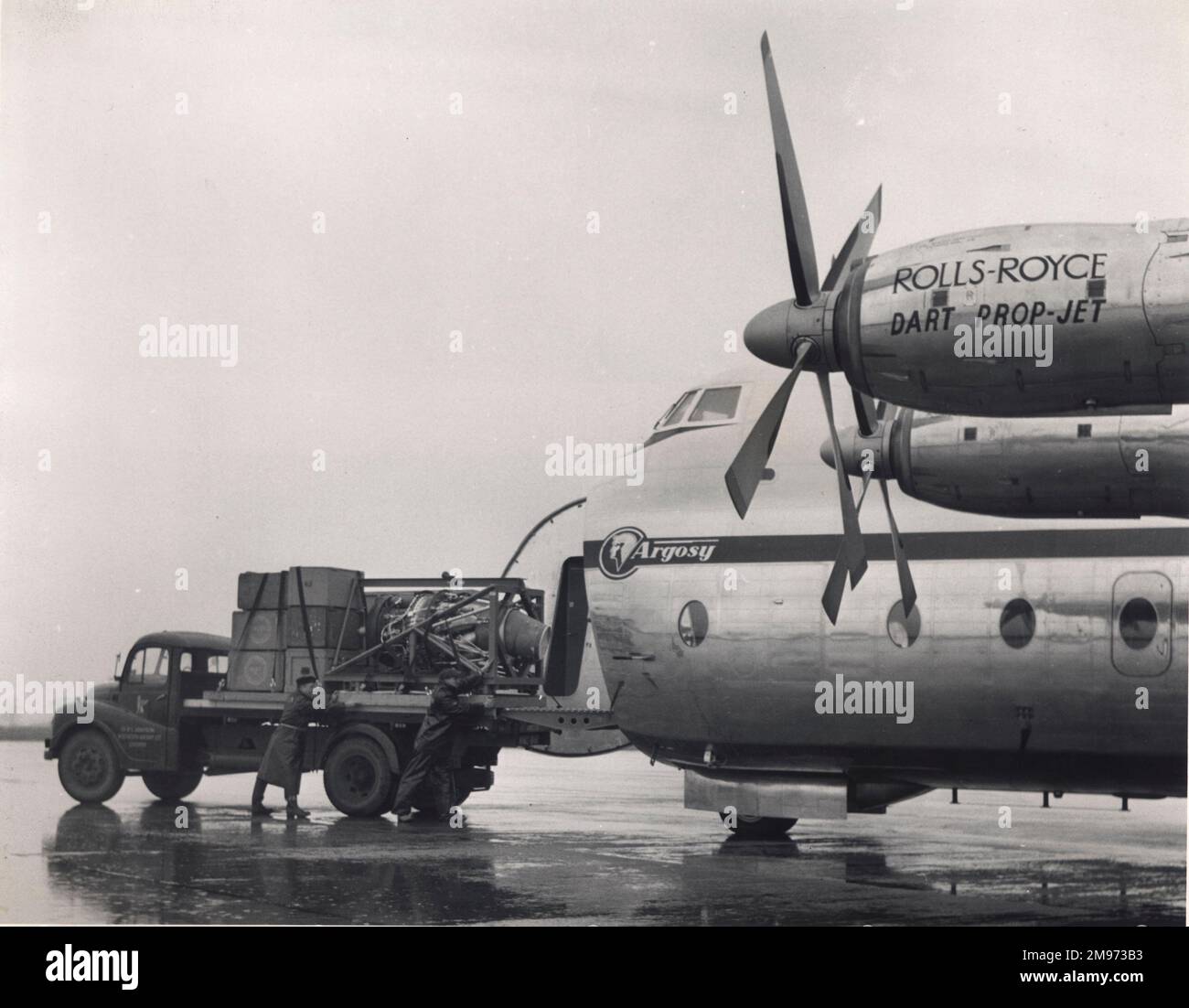 Armstrong Whitworth AW650 Argosy Series 100 is loaded with a Rolls ...