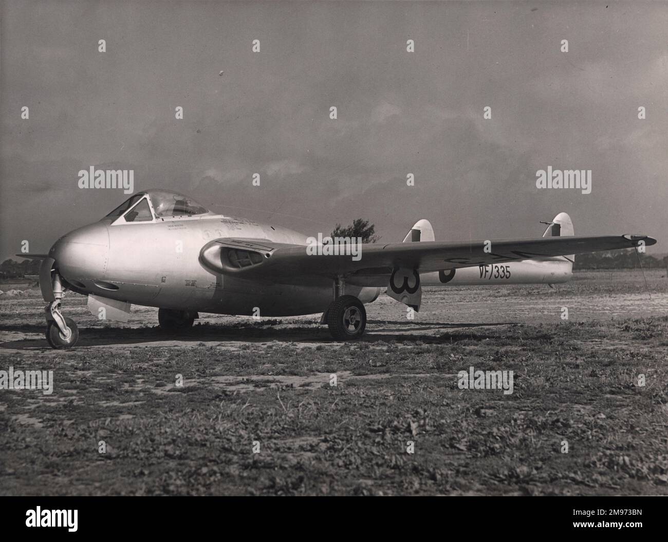 de Havilland Vampire F3, VF335 Stock Photo - Alamy