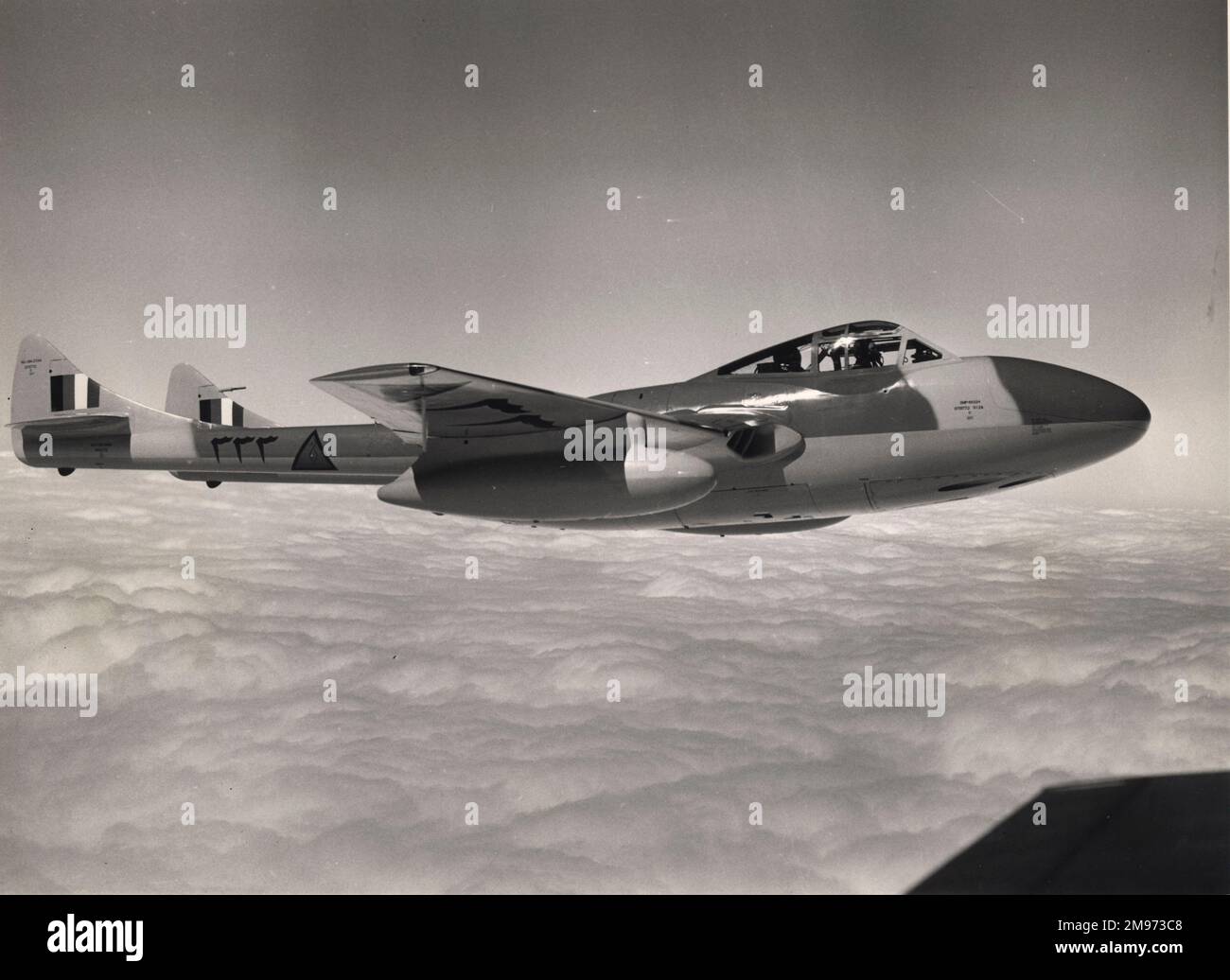 de Havilland DH115 Vampire Trainer T55, 333, was delivered to the Iraqi ...