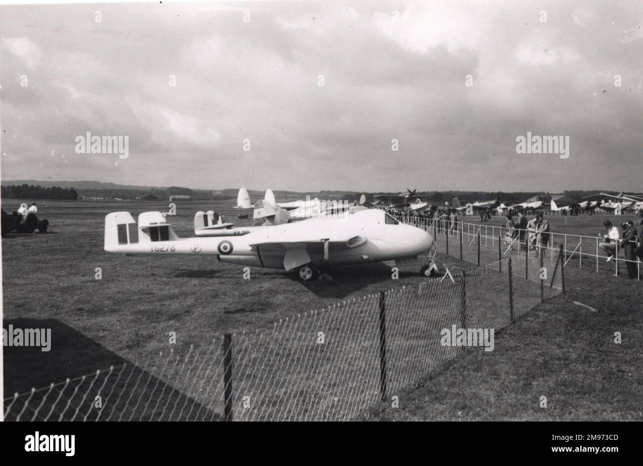 The Ghost-engined de Havilland Vampire F1, TG278, at Farnborough on 12 ...